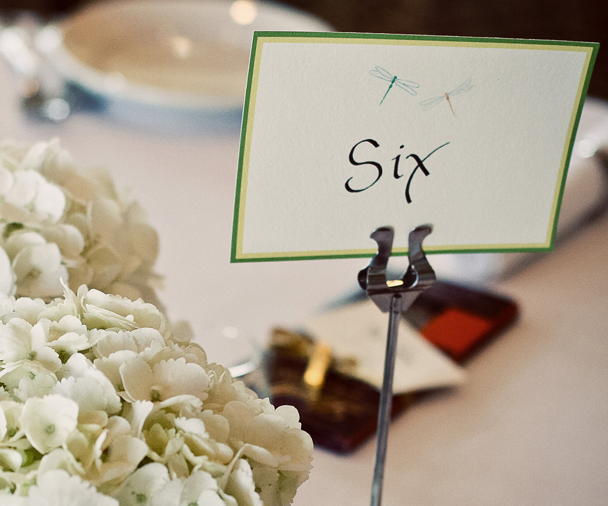 Dragonflies Table Number – El's Cards