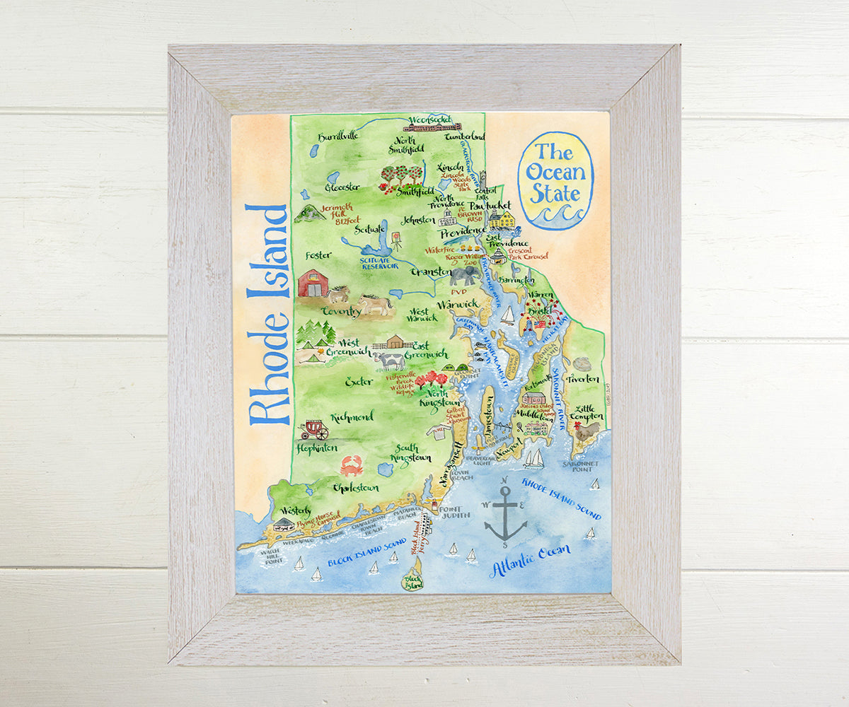 Map of Rhode Island – El's Cards