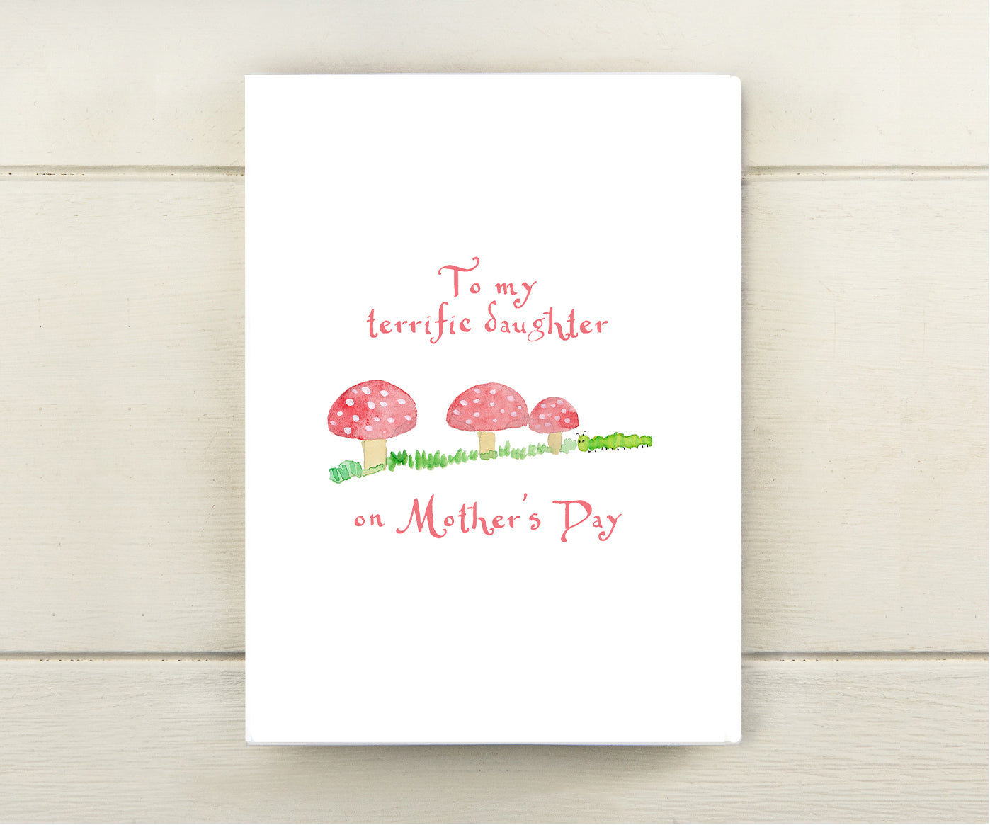 Terrific Daughter Mother's Day Watercolor Customizable Greeting Card ...