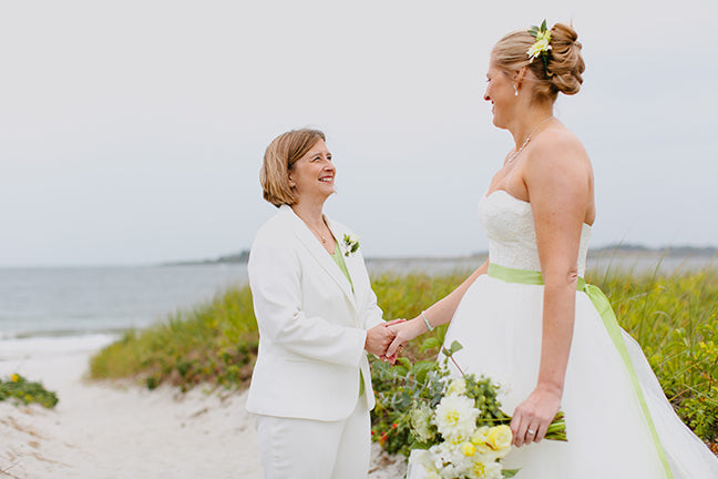 Hand Calligraphy for a Maine Beach Wedding – El's Cards
