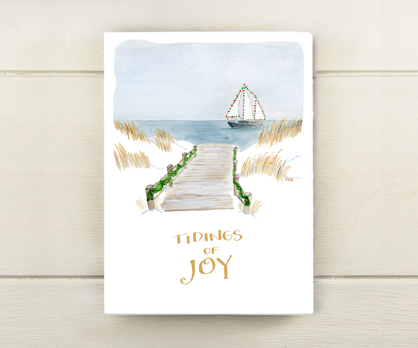 Beach Boardwalk Holiday Card – El's Cards