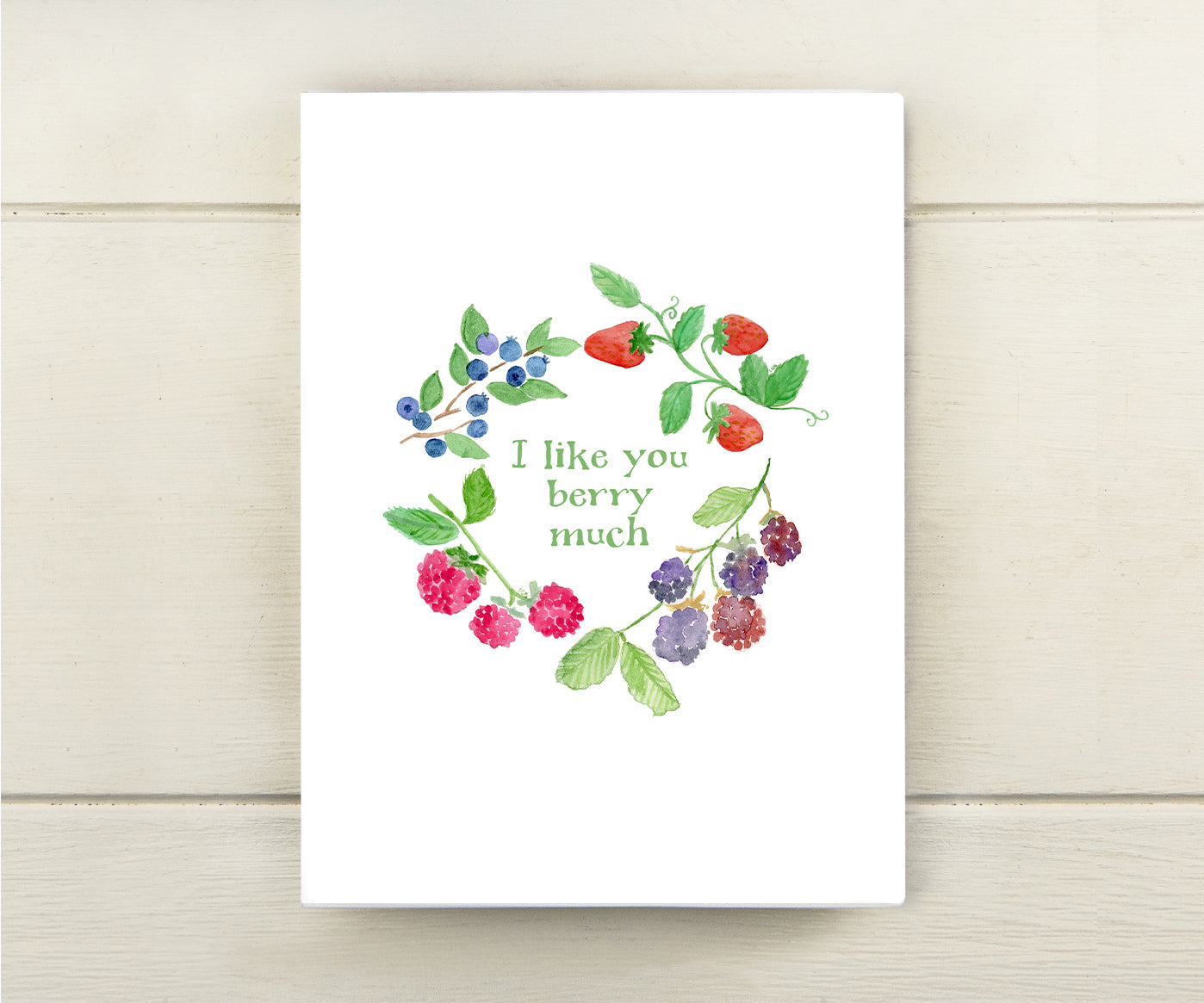 I like you Berries Valentine Card – El's Cards