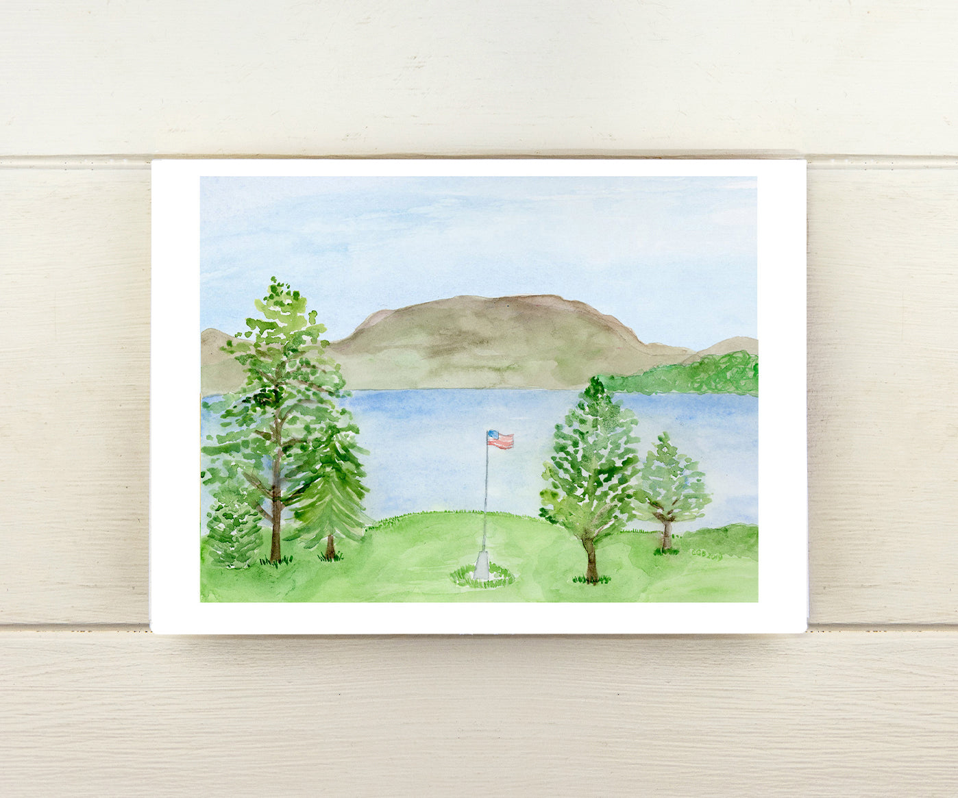 Mountain and Lake View Card – El's Cards