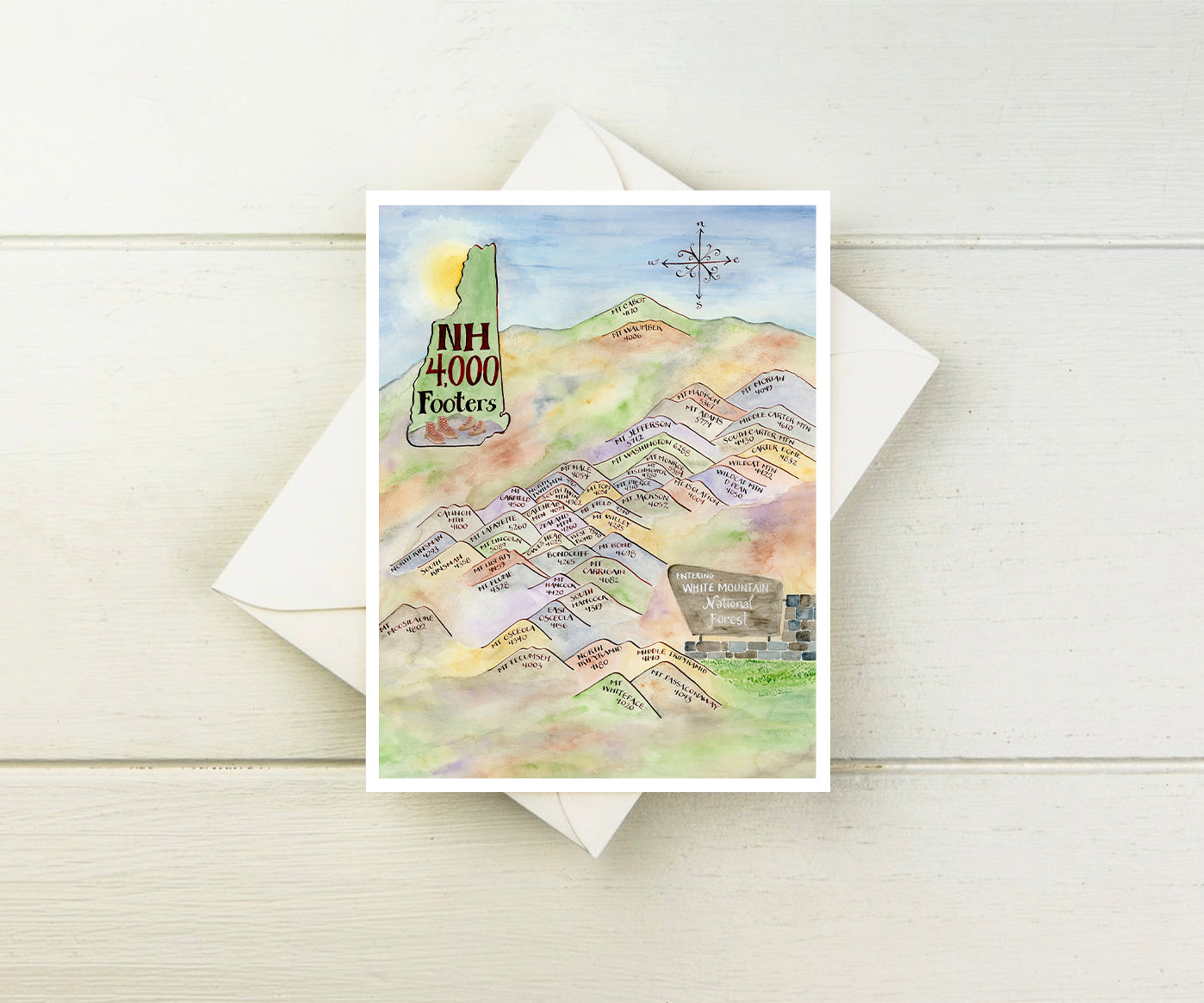 4,000 Footers NH Note Cards – El's Cards