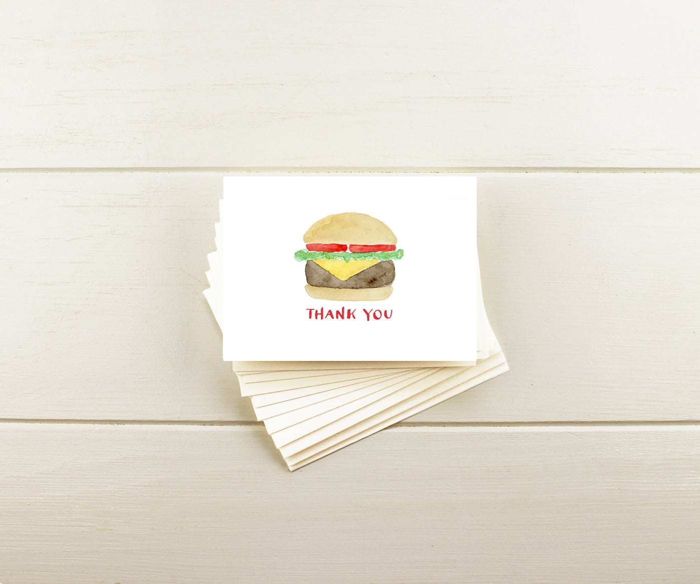 Big Burger Thank You Note Cards – El's Cards