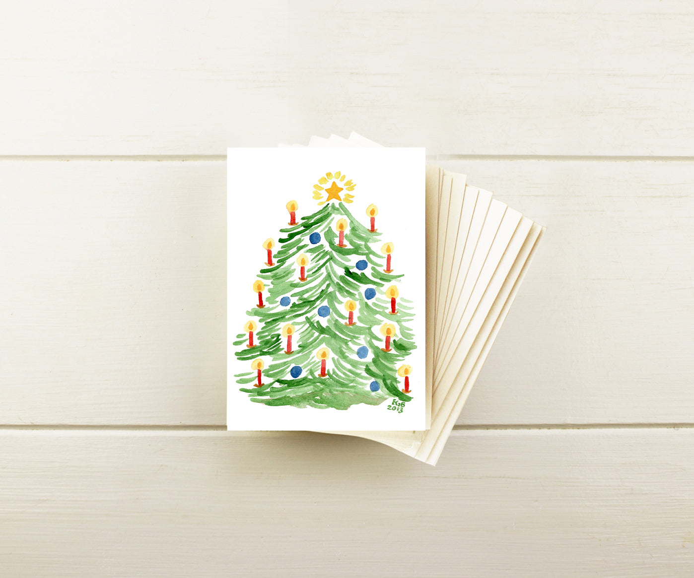 SALE 30% off Big Christmas Tree Note Cards – El's Cards