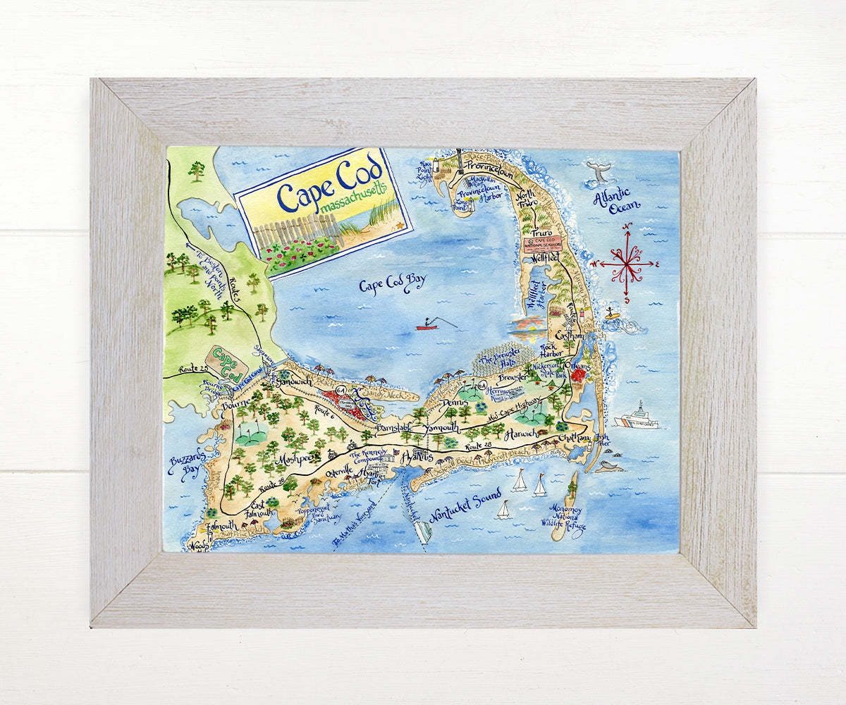 Map of Cape Cod, MA – El's Cards