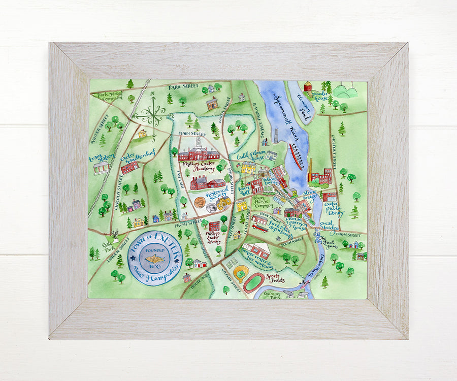 Map of Exeter, NH – El's Cards