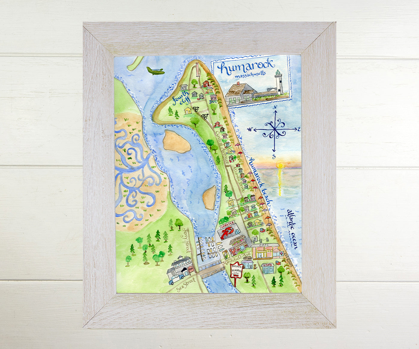 Map of Humarock, MA – El's Cards