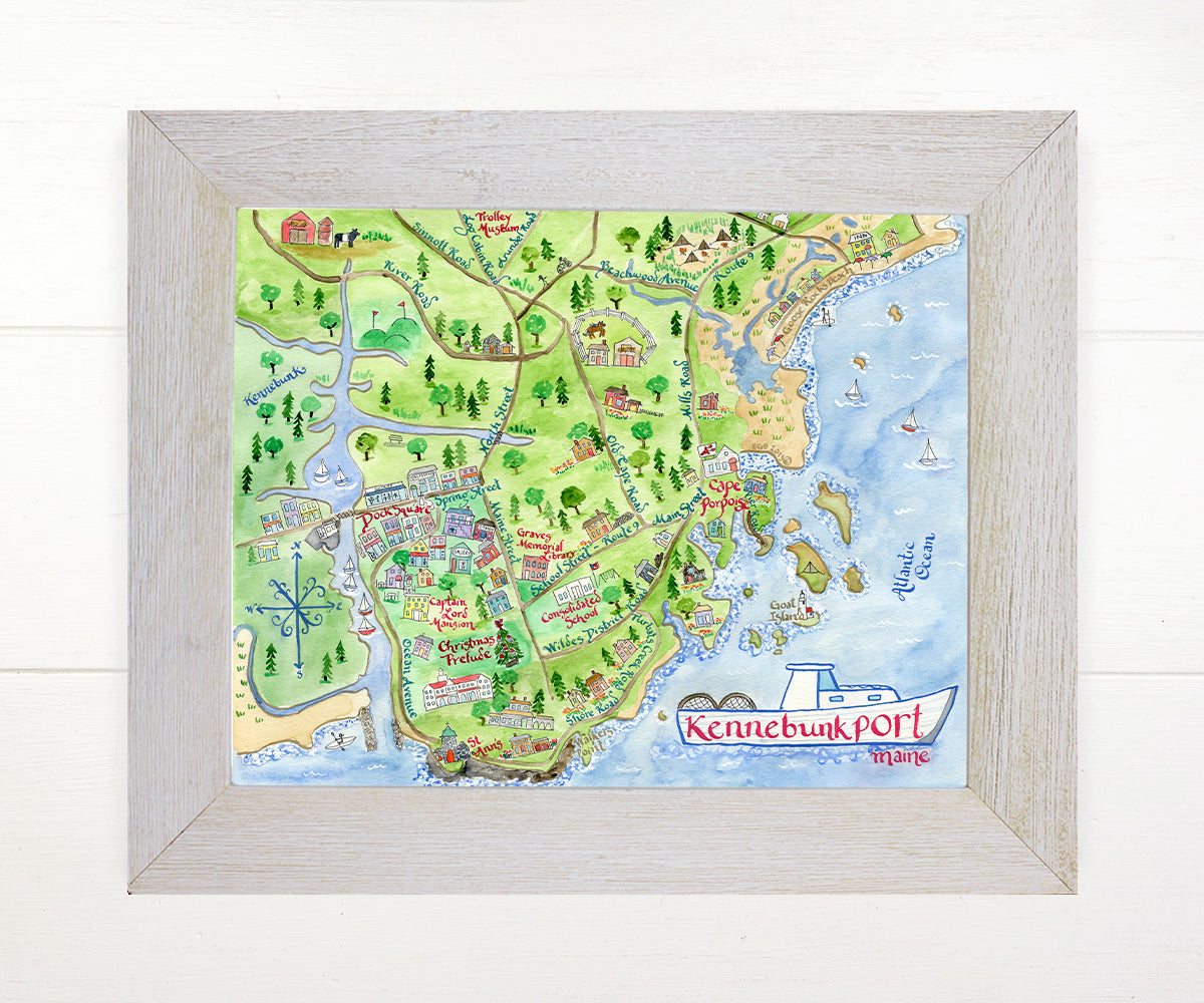 Map of Kennebunkport, ME – El's Cards