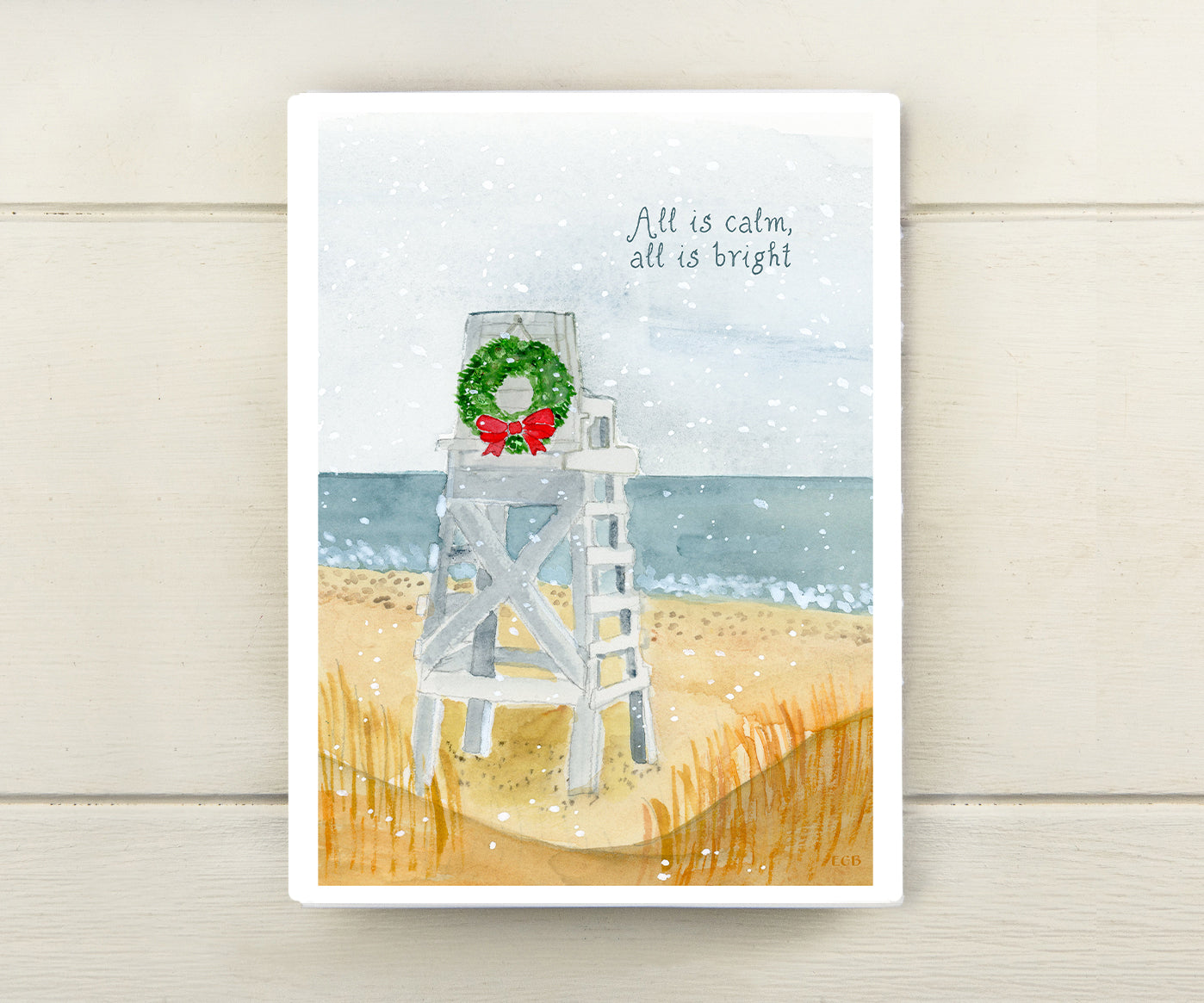 Lifeguard Stand Holiday Card – El's Cards