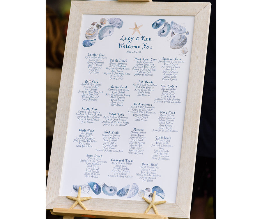 By the Sea Seating Chart – El's Cards