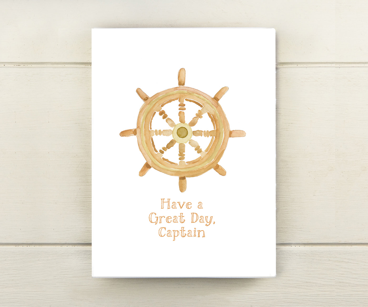 Ship's Wheel Captain Card – El's Cards