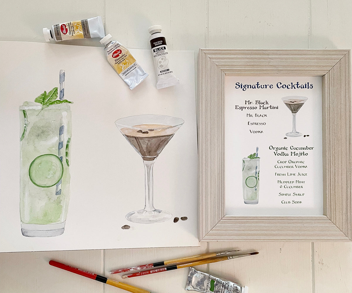 Signature Drinks Signage – El's Cards