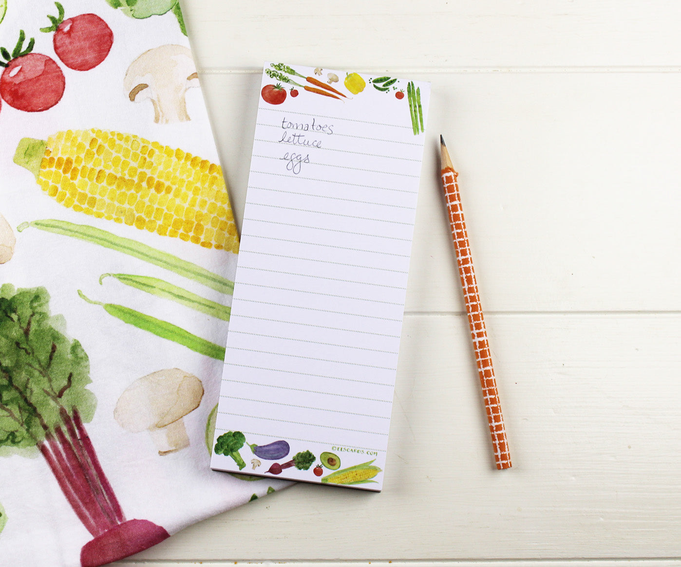 Veggie Shopping List Notepad – El's Cards