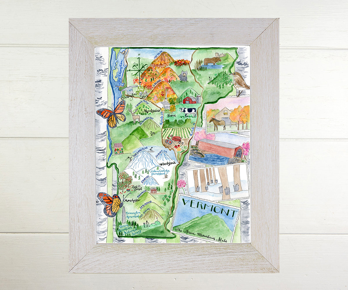 Map of Vermont – El's Cards