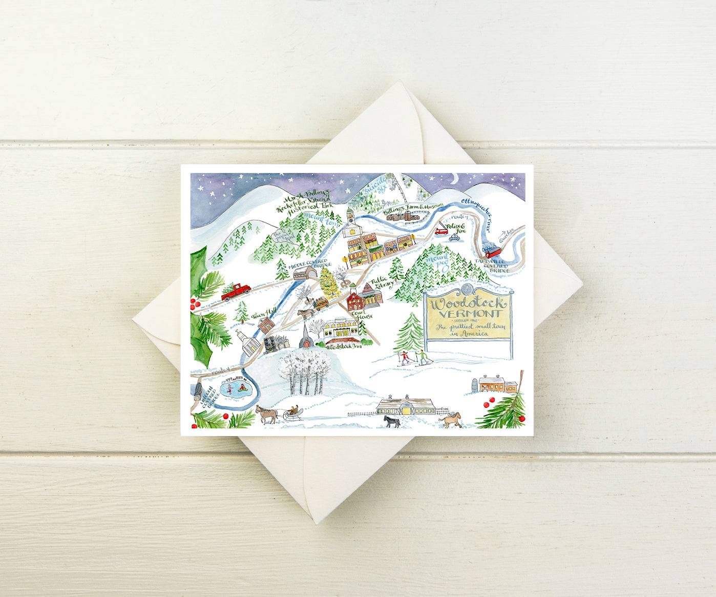 Woodstock, Vermont Note Cards – El's Cards