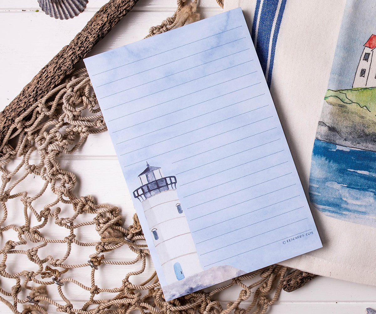 Peaceful Lighthouse Notepad – El's Cards